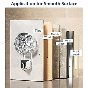 Fliverly 2 Packs Vacuum Suction Cup Hooks No Drilling Holes Easy to Install. Hooks for Bathroom,Shower Room,Living Room,Bedroom,Kitchen,Hotel, Indoor,Store, Window Glass,Removable and Reusable