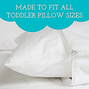 Little Sleepy Head Toddler / Travel Pillow Protector for Pillows 13x18 and 14x19 (1-Pack)