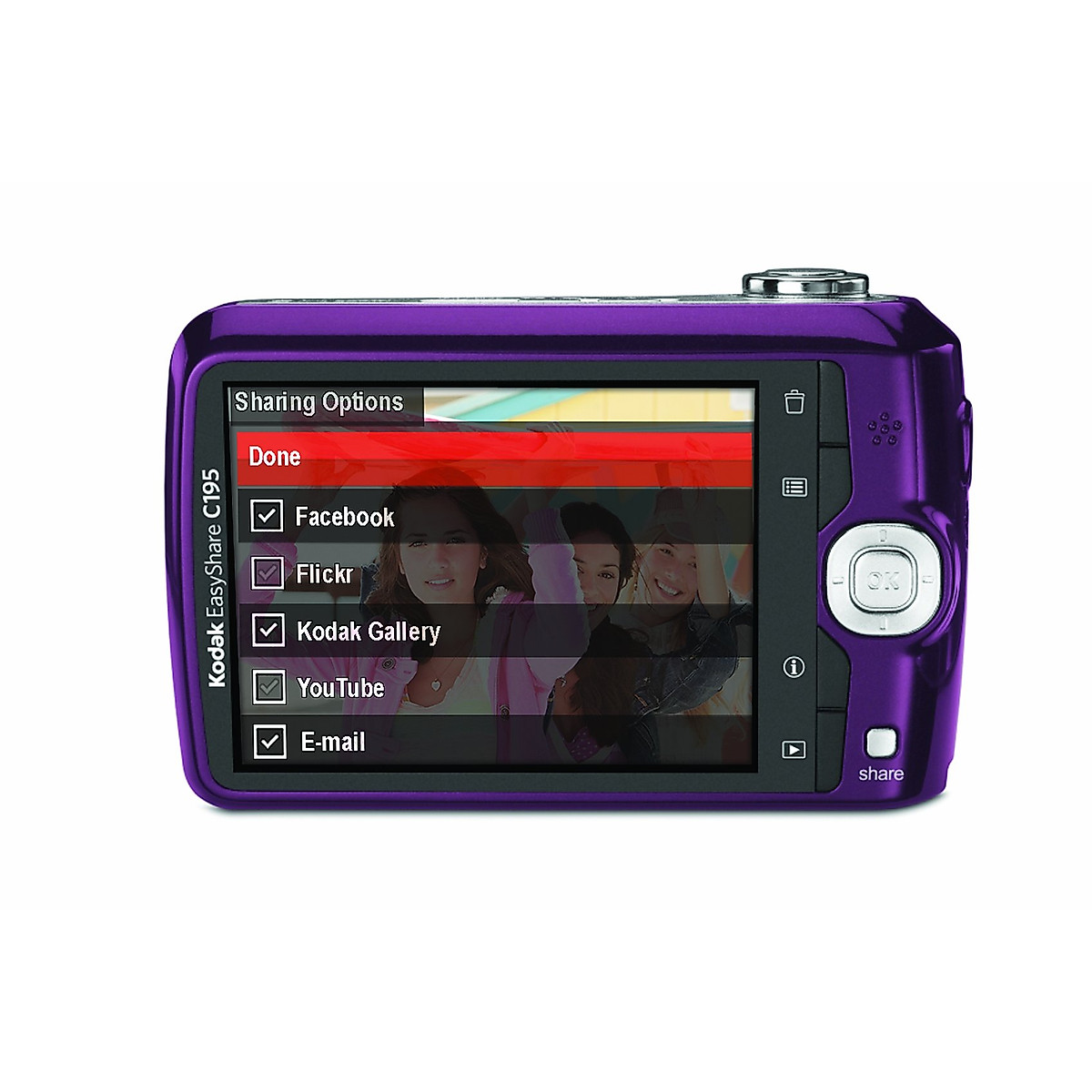 EasyShare C195 Digital Camera (Purple) (Discontinued by Manufacturer)