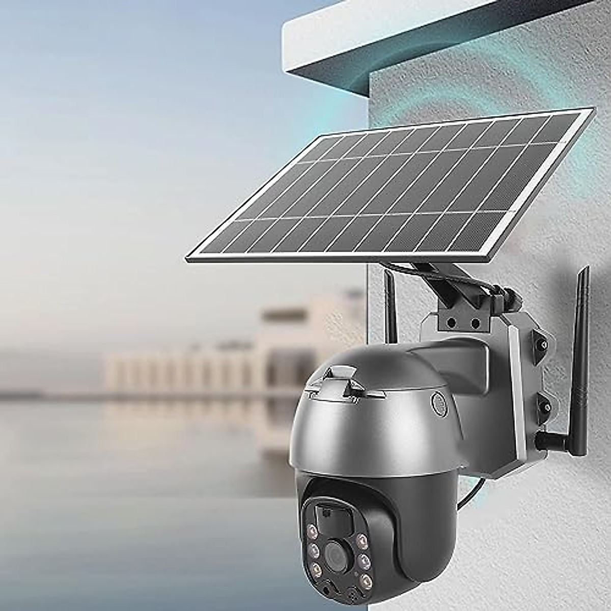 Solar Security Camera, WiFi Outdoor Camera, 4G Remote Control, PIR Motion Detection, Dual Light Source, Full Color Night Vision Camera, Home Surveillance Security Camera
