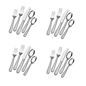 Mikasa Gourmet Basics Westfield Frost Stainless 20pc. Flatware Set