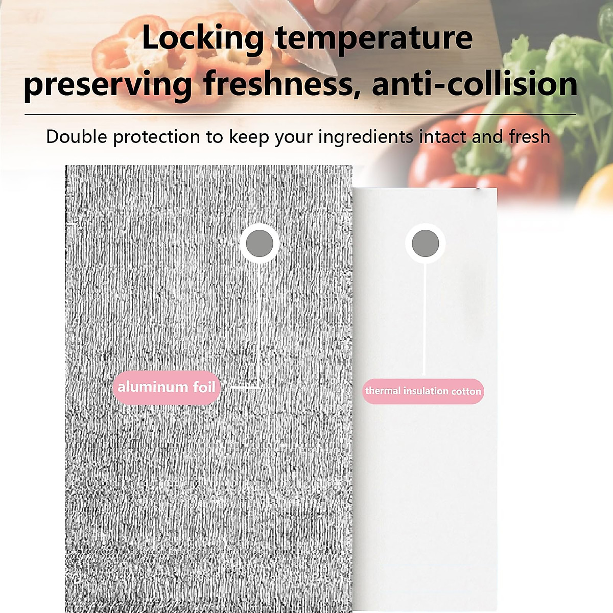 SMILCO Reusable Insulation Bags Thermal Box Liners Metalized Box Liners Lunch Food Box Shopping Bag Insulation Lining Waterproof Insulation Package (25 Pack/ 8 In x 11 In)…