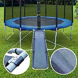 Bounce Down 2-in-1 Universal Trampoline Slide Safety Ladder - Great Accessory for Kids and Toddlers, Trampoline Slide with Handles - Replace 2 Step Ladder with Universal Safe Convenient Stair Slide