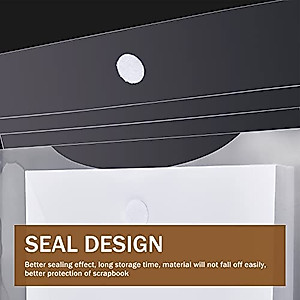 24 Pcs 12 x 12 Scrapbook Paper Storage Organizer Top Loading Plastic Paper Holder Craft Paper Storage Scrapbook Organization and Storage for Holding Scrapbook Paper Vinyl Paper Files Photos, Clear