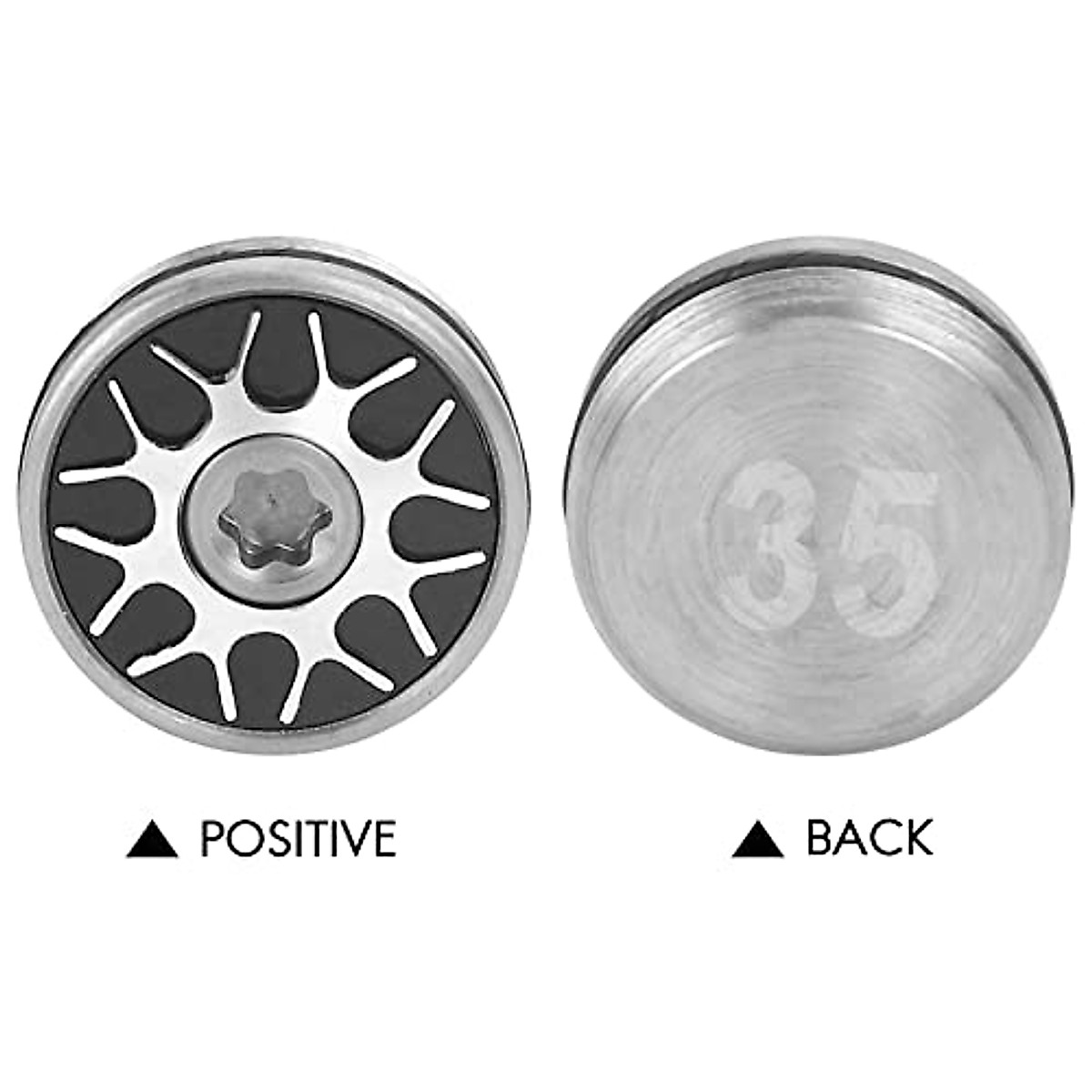 YUPVM 1Pcs Lab Custom Weights for Odyssey Stroke Lab Putter 35G Black