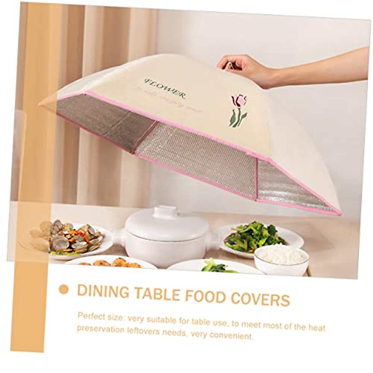 HEMOTON 4pcs Insulation Food Cover Outdoor Food Covers Portable Tent Dining Table Protector Picnic Food Cover Dessert Display Cover Food Warmer Cover Heat Preservation Food Covers for Home