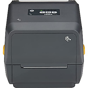 ZEBRA ZD421 300 dpi Thermal Transfer and Direct Thermal Desktop Label Printer - USB, USB Host, Bluetooth and WiFi Connectivity - 4 IPS, 4.27" Max Print Width Monochrome Barcode Printer - JTTANDS