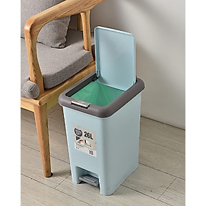 8 Gallon Trash Bags Bathroom Trash Bags, AYOTEE 40 Count Ultra Strong Unscented Garbage Bags Clear Trash Bags Waste Basket Liners for Bathroom, Kitchen,Bedroom, Office, Pet, Car(Green)