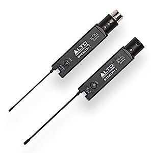 Alto Professional Stealth 1 - Mono UHF XLR Wireless Audio System, Transmitter and Receiver for Powered Speakers, Mixers and Dynamic Microphones,black