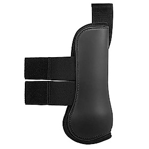 N/A Adjustable Horse Leg Boots, Horse Front Leg Guards, Rear Boots, Rubber Protective Gear, Equestrian Equipment