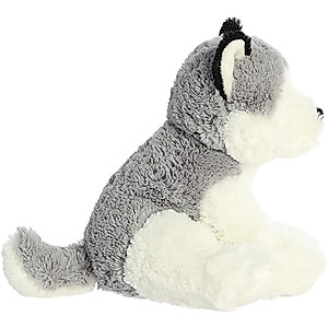 Aurora® Cuddly Husky Stuffed Animal - Cozy Comfort - Endless Snuggles - Gray 14 Inches