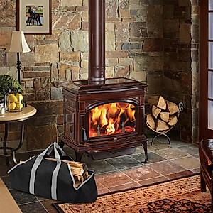 Stanbroil Canvas Firewood Carrier Bag, Durable Firepalce Log Tote with Handles for Wood Fire Stove, Outdoor Camping