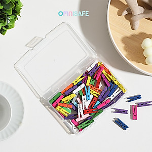 OMNISAFE 5x7 Photo Storage Cases, Plastic Craft Storage Container, Acid-Free Box for Pictures, Crafts, Scrapbooking, Photo Keeper (20)