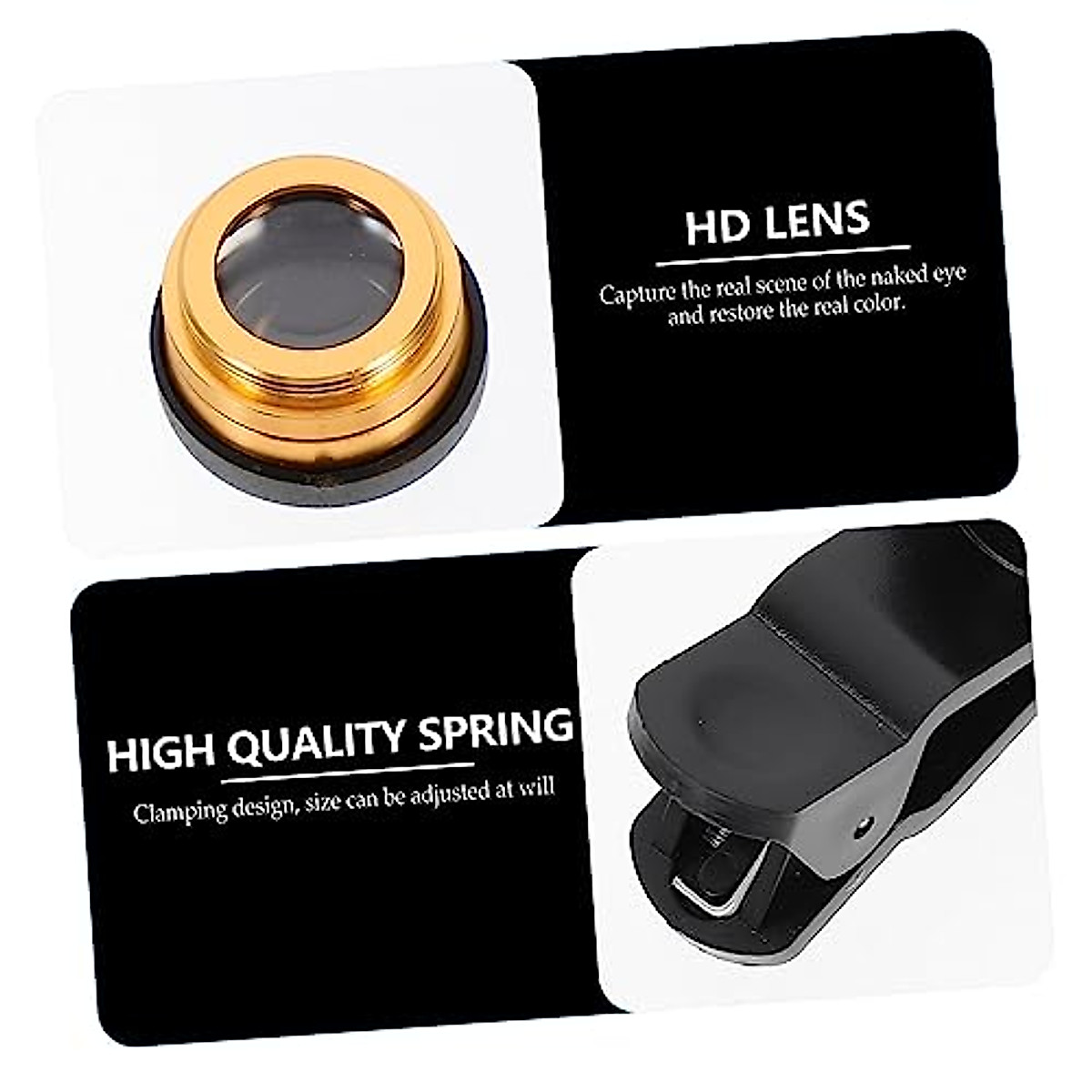 UKCOCO 2 Sets Mobile Phone Fisheye Lens Fish Eye Phone Universal Phone Camera Lens Clip on Fisheye Lens Fish Eye Lens for Camera Smart Phones Camera Accessories Camera Lens Kit Macro Lens
