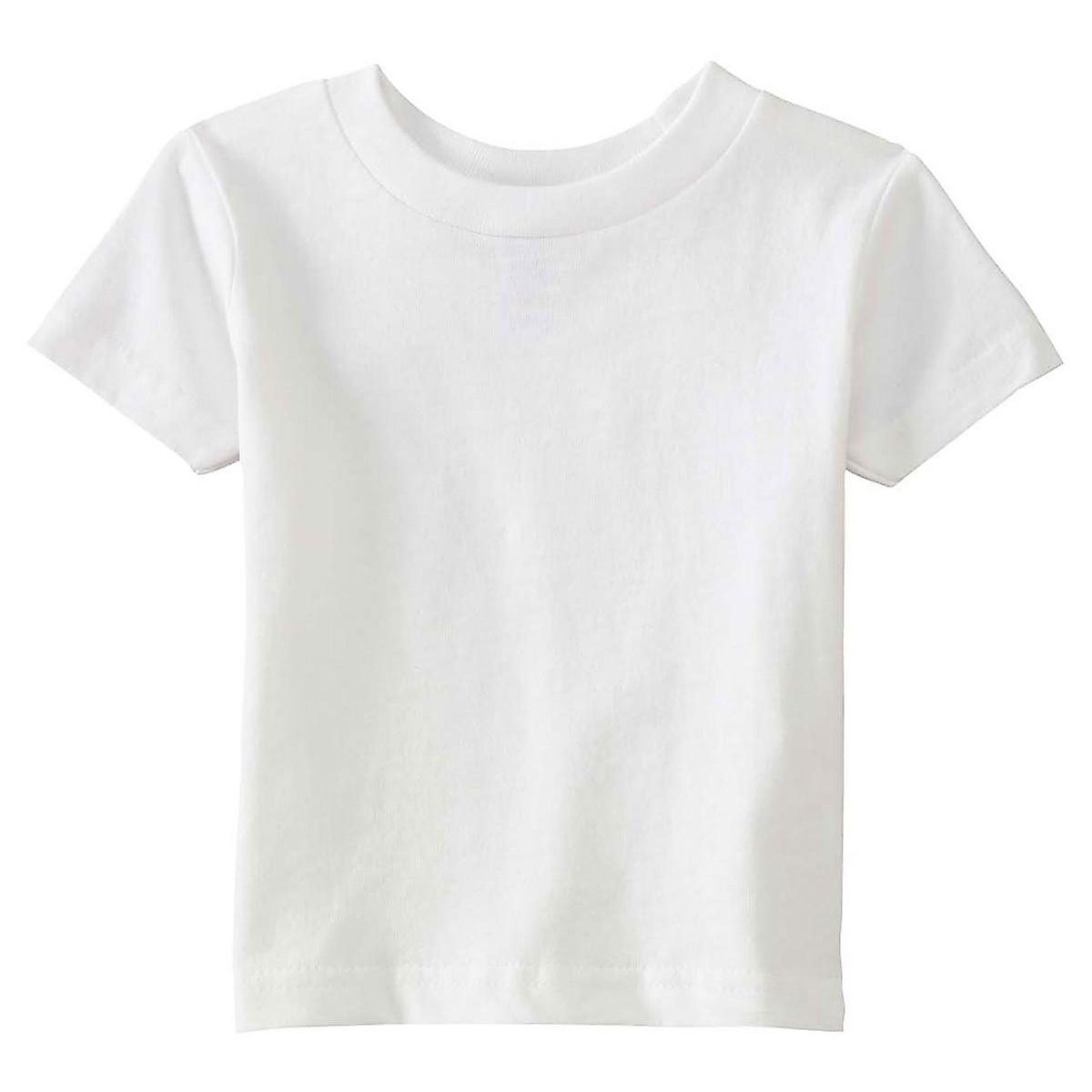 RABBIT SKINS Infant Short Sleeve T-Shirt, White, 12 Months