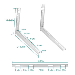 Daisypower Outdoor Wall Mounting Bracket for Ductless Mini Split Air Conditioner Heat Pump Systems, Support Up to 9000-36000 Btu Condenser