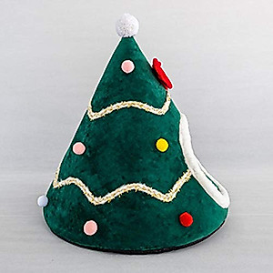 Bed Red Dog Cat Soft Warm Nest Bed Sleeping Bed Plush Cat Cushion Nest Christmas Tree Shape Cave House 1Pcs 38X45Cm