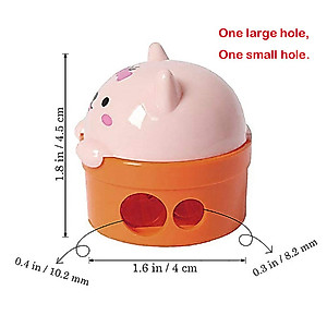 Cartoon Animal Pencil Sharpeners, Cute Two-Holes Plastic Pencil Sharpener, School Student Stationery Supplies (Set of 16)