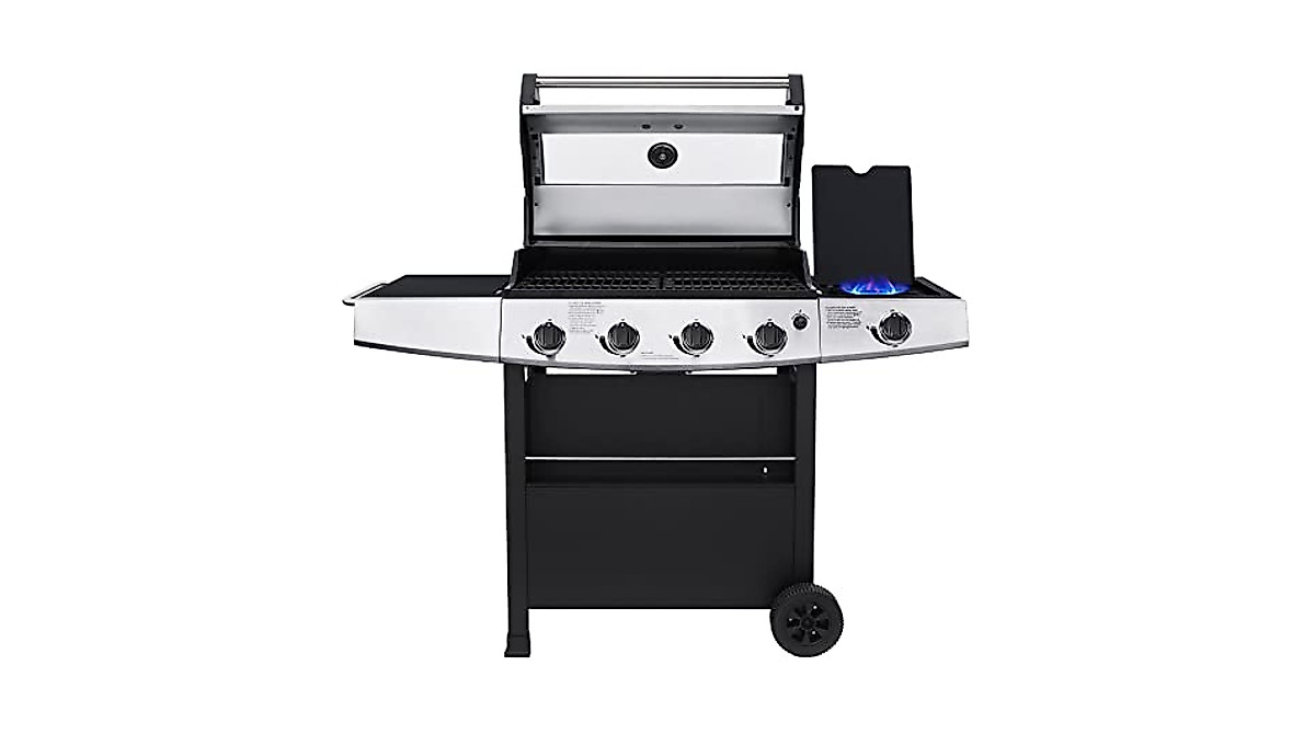 Propane Gas Grill 3-Burner Stainless Steel 48,000 BTU | Kadorer