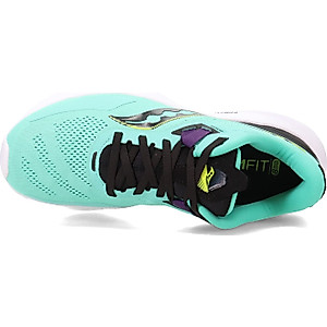 Saucony Women's Guide 15 Road Running Shoe, Cool Mint/Acid, 9.5 Wide