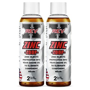 REV X ZDDP Oil Additive - Zinc & Phosphorus (2 Pack)