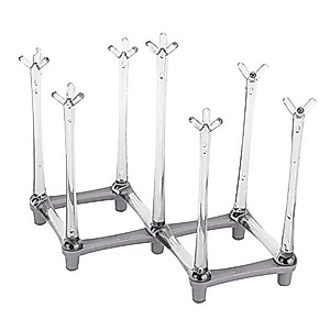 Retractable Cup Drying Rack, Drinking Glass Bottle Drainer Stand Non-slip Bottom Mug Tree Kitchen Countertop Dishes Holder Organizer Bottle Glass Rack Stand Plastic Bag Dryer Rack