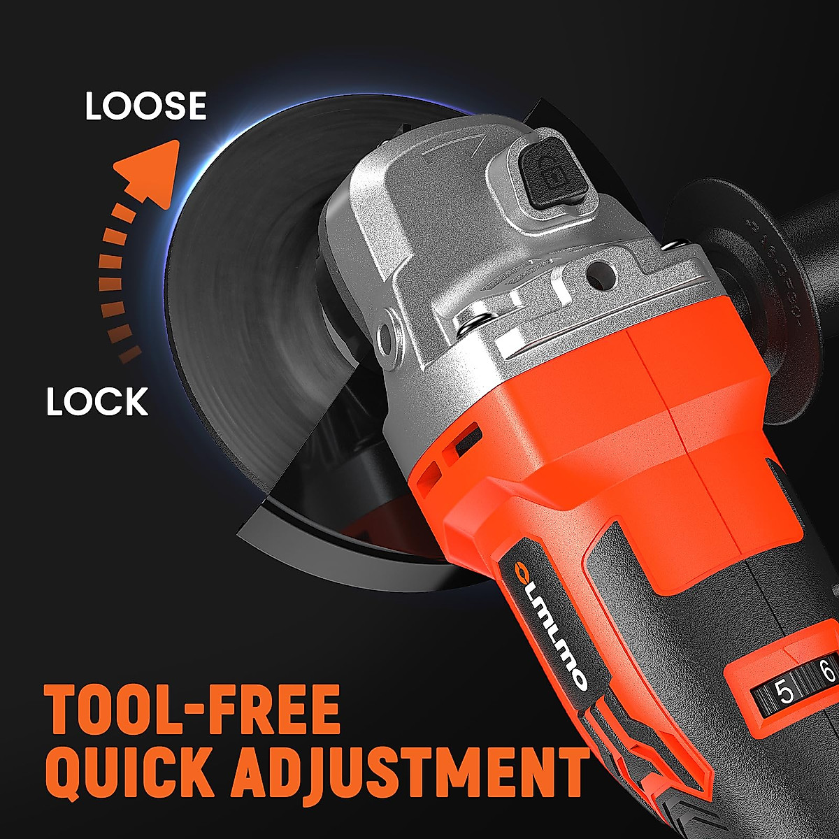 Angle Grinder Cordless,Cordless Grinder With Battery And Charger,4000mAh Batteries,21V,10000RPM Brushless Motor Metal Grinder,4-1/2'' Cutting Wheels, Flap Disc,Cordless Metal Cutting Tool