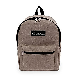 Everest Unisex-Adult's Basic Denim Backpack, Khaki, One Size