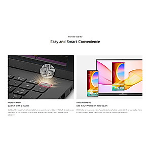 LG Gram 17 Ultra-Lightweight Laptop, 17" IPS WQXGA (2560 x 1600) 16:10 DCI-P3 99% Display, Intel Evo i7-1195G7, Wi-Fi 6, Webcam, 2X Thunderbolt4, 20 Long Battery Life (16GB 4266MHz RAM | 1TB PCIe SSD)