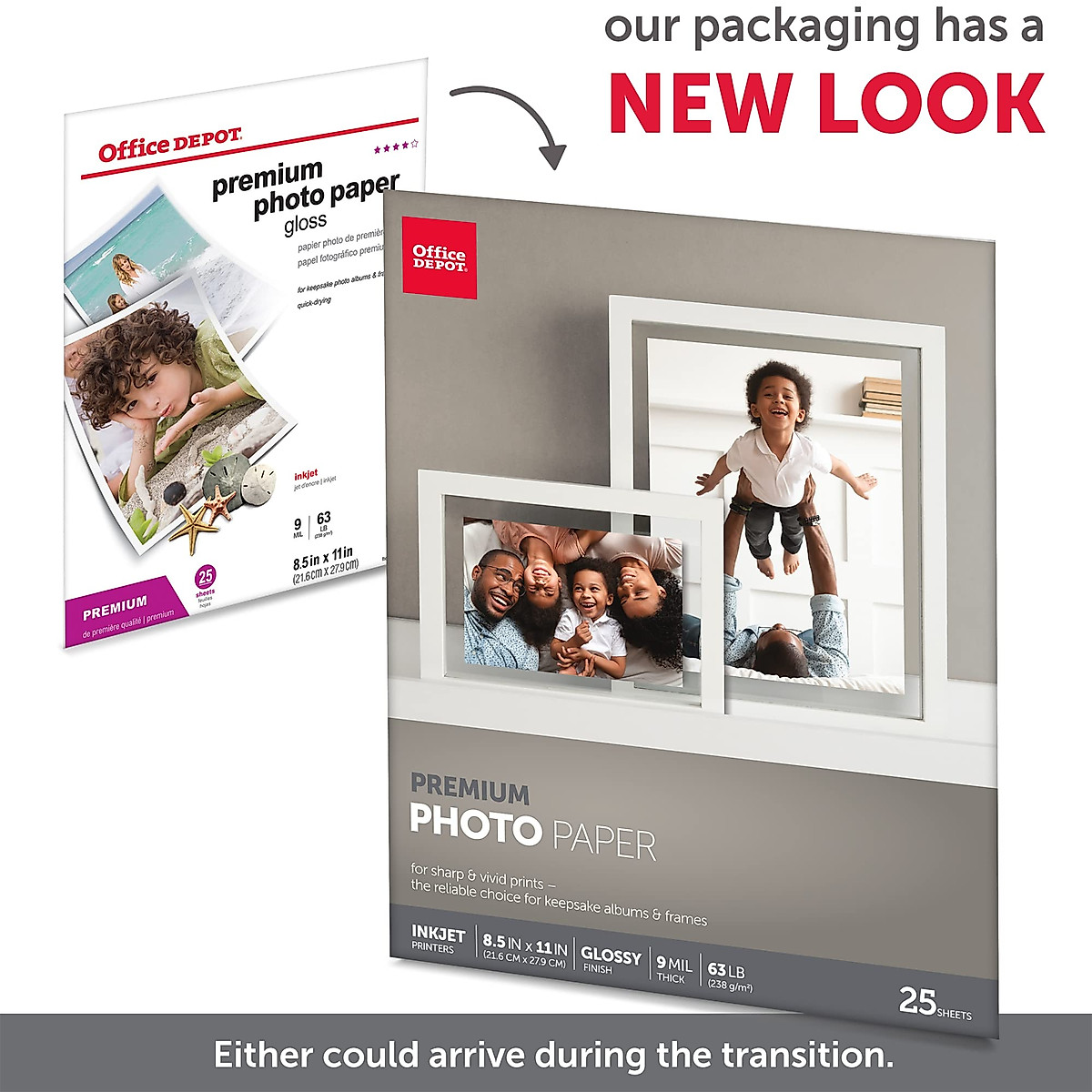 Office Depot Premium Photo Paper, Gloss, 8 1/2in. x 11in., 9 Mil, Pack Of 25 Sheets, 110720