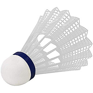Wish Airflow 6000 Badminton Tournament Shuttlecocks – 6 Pack Tube of Durable Nylon Shuttlecocks with Cork Tips – Badminton Birdies for Indoor and Outdoor Play, White
