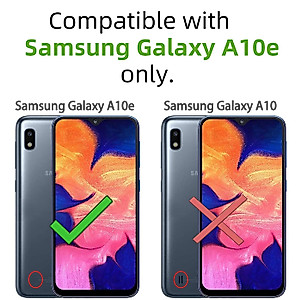 for Samsung Galaxy A10E Phone Case Girls Women Cute Rhinestone Glitter TPU Case with Ring Stand Strap Lanyard Shockproof Protection Cover for Samsung Galaxy A20E -Rose Gold