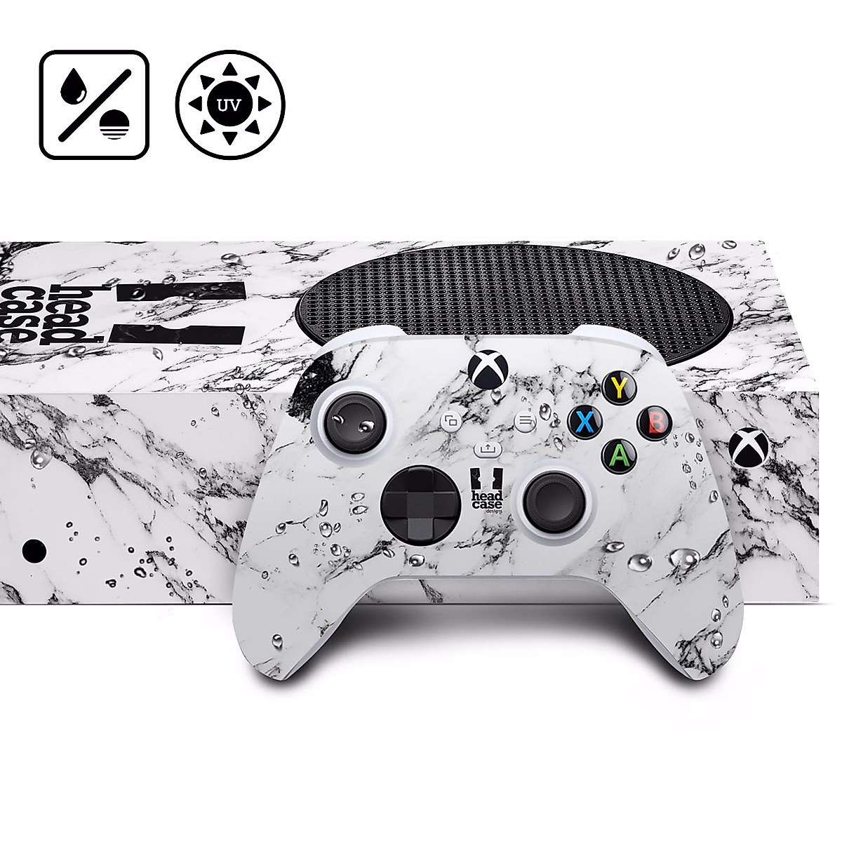 Head Case Designs Officially Licensed Pixie Cold Ice Wolf Art Mix Vinyl Sticker Gaming Skin Decal Cover Compatible With Xbox Series S Console and Controller Bundle