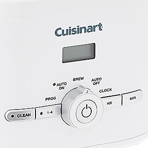 Cuisinart DCC-1120 12-Cup Classic Programmable Coffeemaker, White, 12-Cup, Programmable