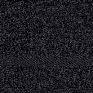 DII Basic Terry Collection Waffle Dishtowel Set, 15x26, Solid Black, 4 Piece