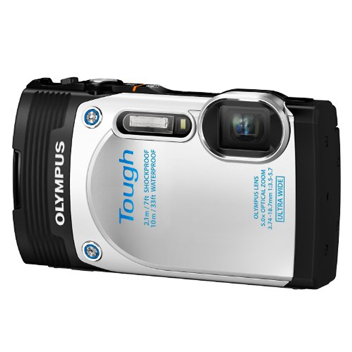 Olympus Stylus TG-850 IHS 16 MP Digital Camera (White) - International Version