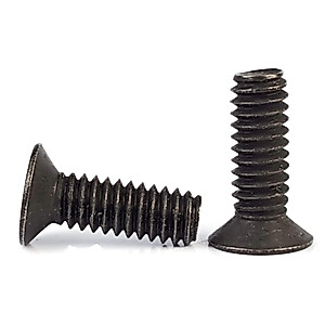 Phillips Flat Head Machine Screws 100 Degree Taper Black Oxide - #10-24 x 1" Qty 100