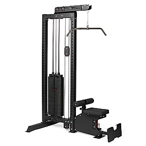 Titan Fitness LAT Tower Machine, Single Stack 300 LB Cable Pull Station Trainer