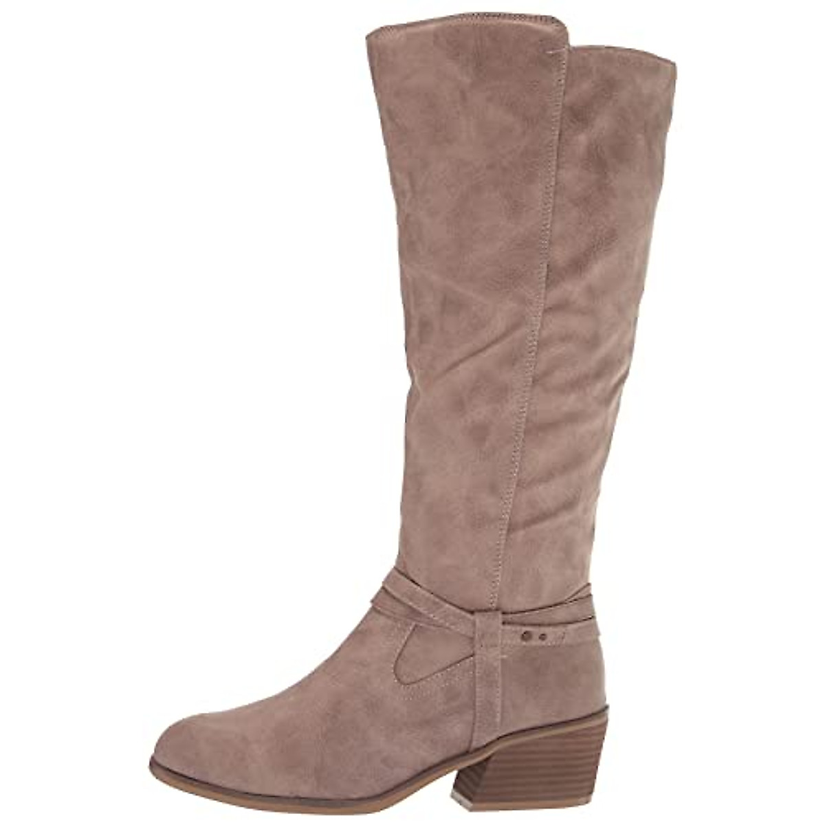 Dr. Scholl's Shoes Women's Liberate High Shaft Boots Knee, Taupe Fabric, 9.5