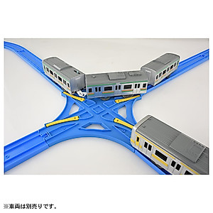 R-14 Crossed Point Rail (w/Half Straight Rail 4 pieces)