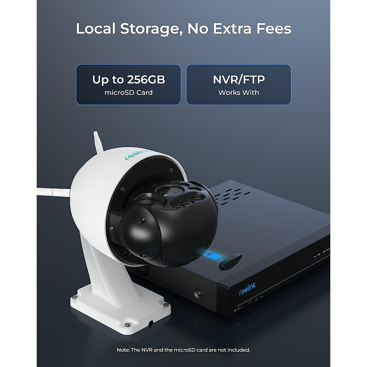 REOLINK RLC-523WA - PTZ Cameras Outdoor for Home Security, 5MP Wired WiFi Security Camera, 1920p, Auto Tracking, 5X Optical Zoom, AI Motion Detection, 2.4/5Ghz WiFi, Spotlights Color Night Vision