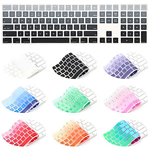 Allinside Ombre Gray Cover for Apple iMac Magic Wireless Keyboard with Numeric Keypad MQ052LL/A A1843 US Layout