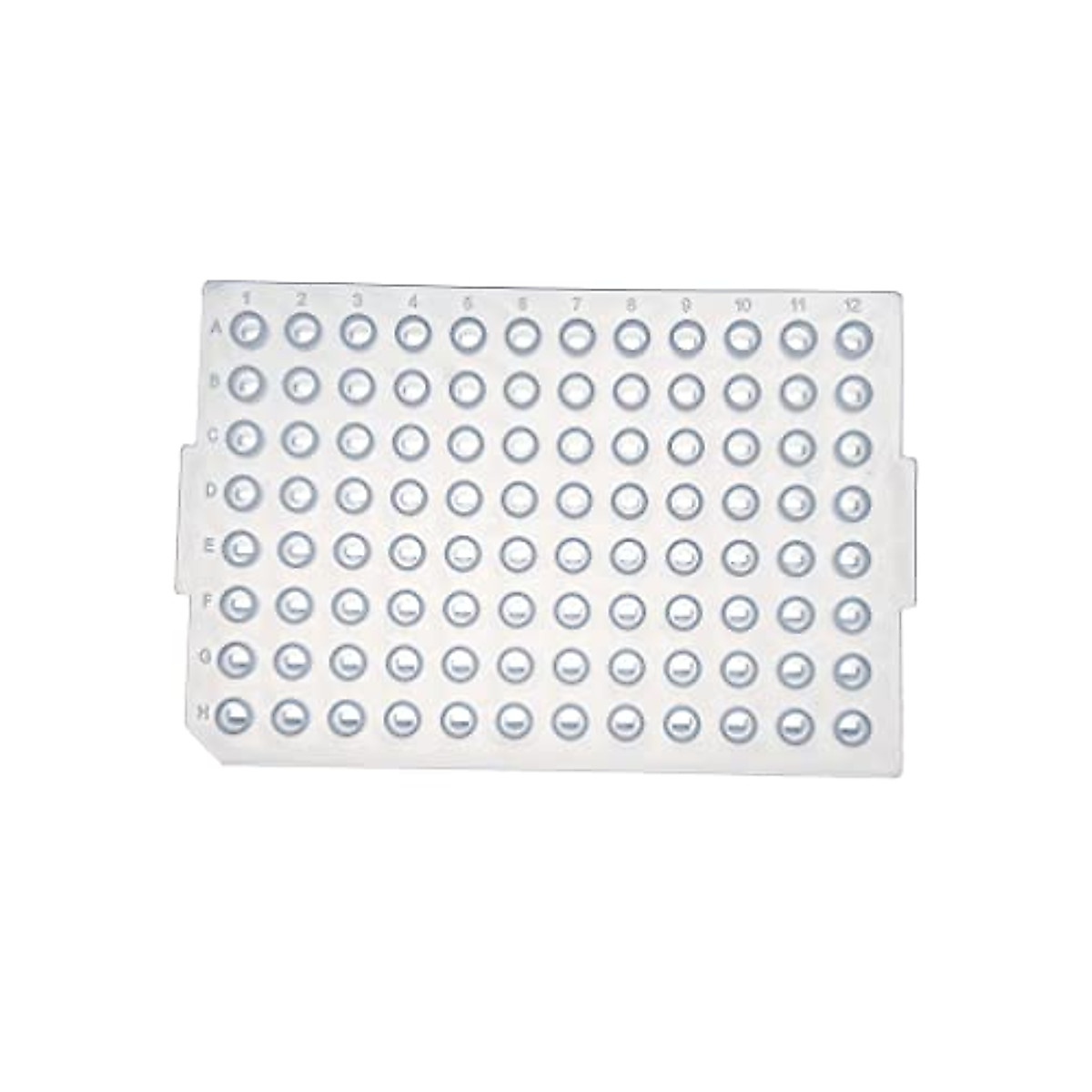 96-Well PCR Plate Silicone Cap, Silicone Sealing Mat for 96-Well PCR Plate, Non-sterile (Pack of 10)