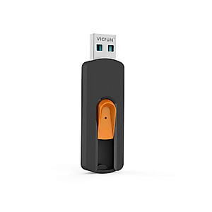 VICFUN 10 Pack 128MB USB Flash Drives USB 2.0 Flash Drive Slide Retractable USB Memory Stick 128MB, Multi-Color Pack