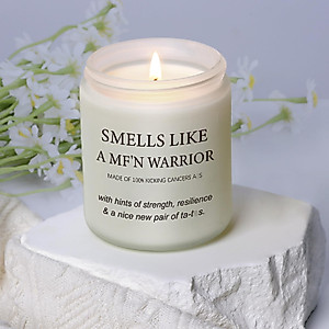 Breast Cancer Gifts for Woman - Cancer Care Gifts, Cancer Comfort, After Breast Surgery Recovery Gifts for Women, Chemo Patients, Breast Cancer Survivor Gifts, Lavender Scented Candle