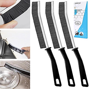 WWOYEP 3PCS Hard Bristle Crevice Cleaning Brush, Hard-bristled Crevice Cleaning Brush, Gap Cleaning Brush, Specially Used for Dead Corners in bathrooms, Kitchens, Ceramic Tiles, and Window Grooves.
