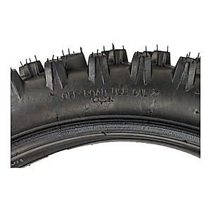 RedCap Rear 110/90-18 Tire with Inner Tube Complete Set for Off-Road Motocross 125cc-250cc Honda Apollo Surron CRF250 TTR230 CRF230F XR650R KLX65 Pit Dirt Bike