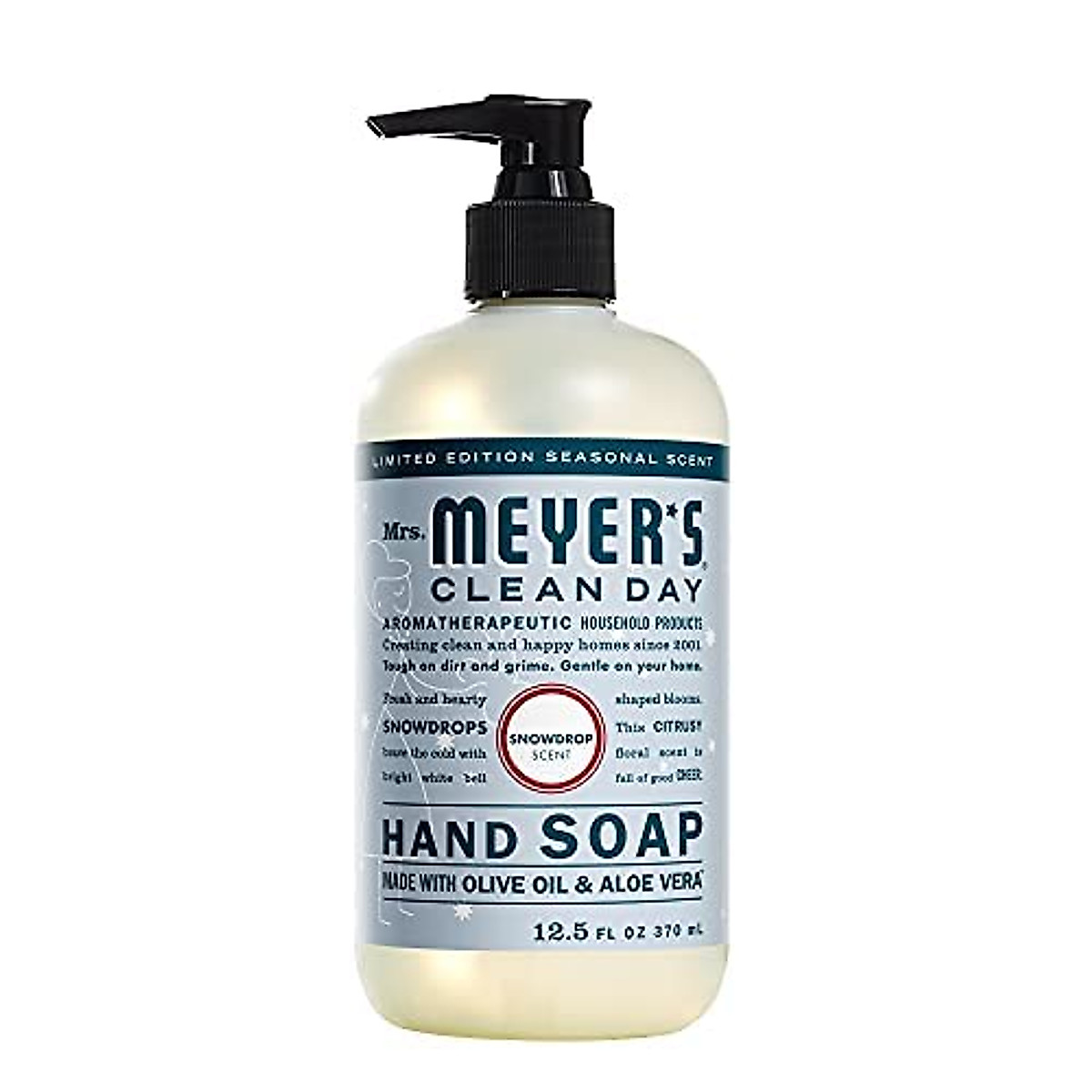 MRS. MEYER'S CLEAN DAY Liquid Hand Soap 4 Flavor Packs (SnowDrop)