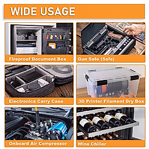 LotFancy 2.3 LBS Silica Gel Beads, Orange to Green Indicating Desiccant, Rechargeable Silica Beads for Electronic Drying, Cabinet Storage