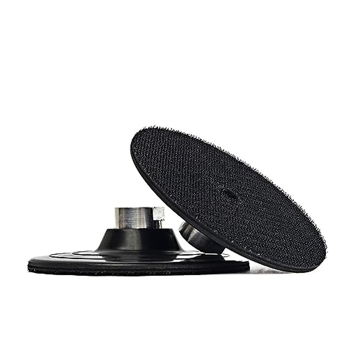 Sponge Polishing 4"/5 " 2pcs Self-Adhesive Backing Pad Plastic Foam Backer Plate Car Polisher Angle Grinder Hook&Loop Polisher Bonnet Buffing Polishing Pads ( Color : Tre , Size : 5-8-11 THREAD_5 INCH